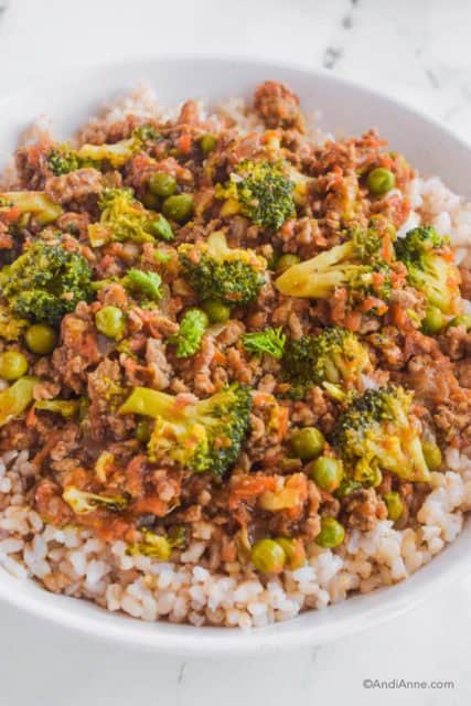 Teriyaki Ground Turkey With Rice - Easy Dinner In 30 Minutes!