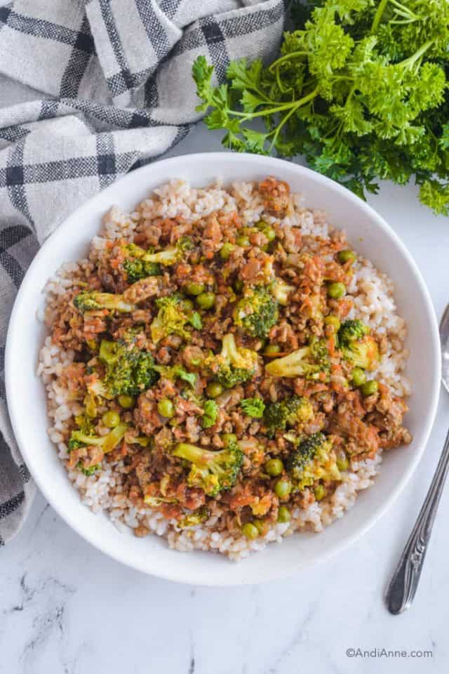 Teriyaki Ground Turkey With Rice - Easy Dinner In 30 Minutes!