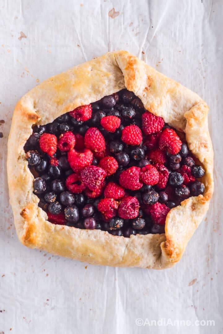 Berry Fold Over Pie (Galette)