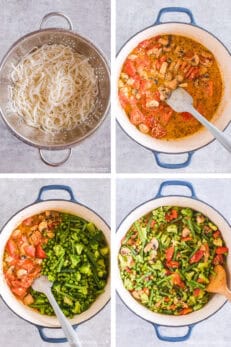Vegetable Spaghetti Dinner