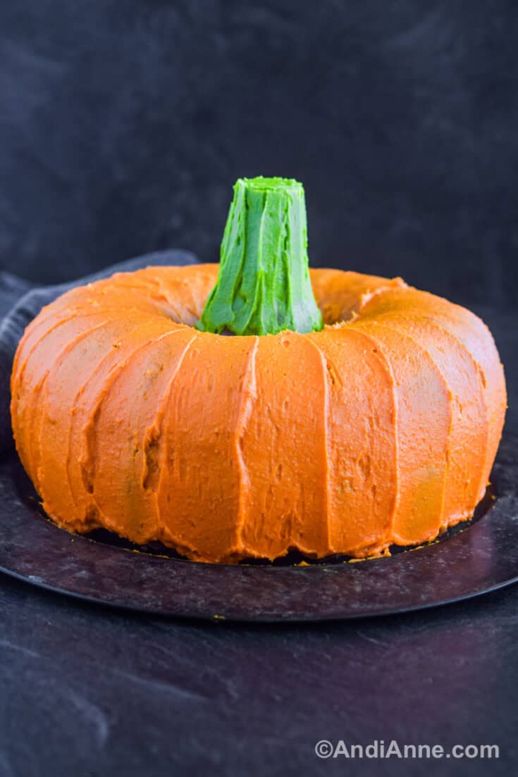 Pumpkin Shaped Cake - Andi Anne