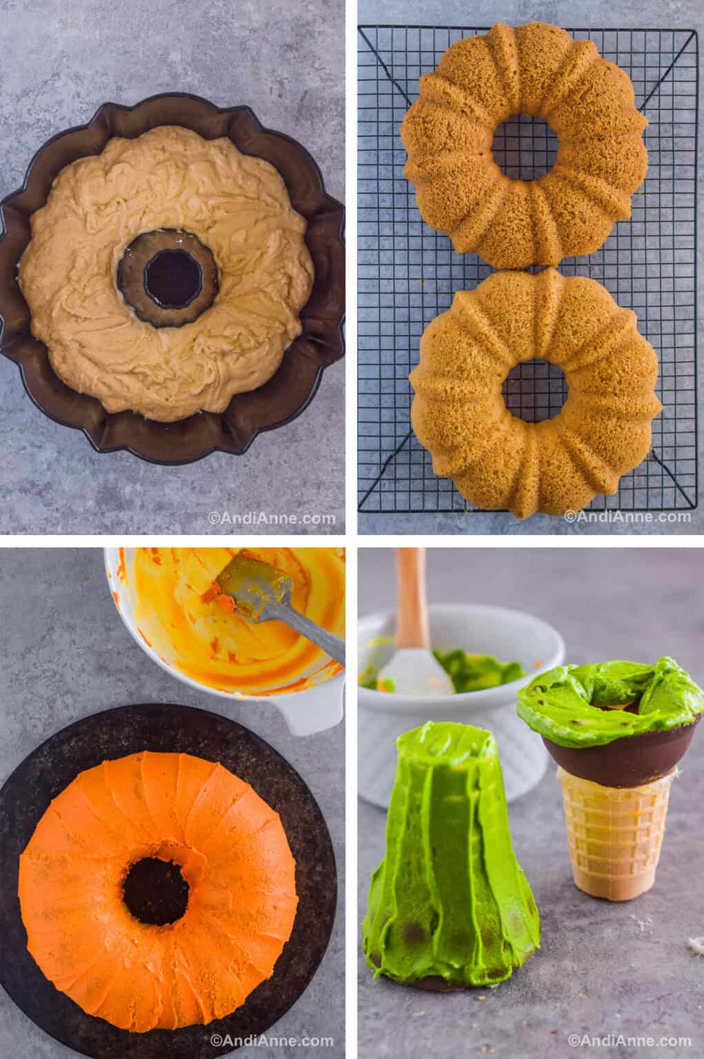 Pumpkin Shaped Cake - Andi Anne