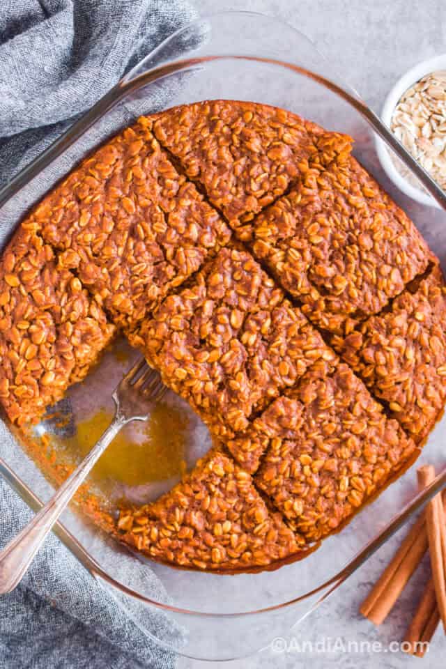 Baked Pumpkin Spiced Oats - Andi Anne