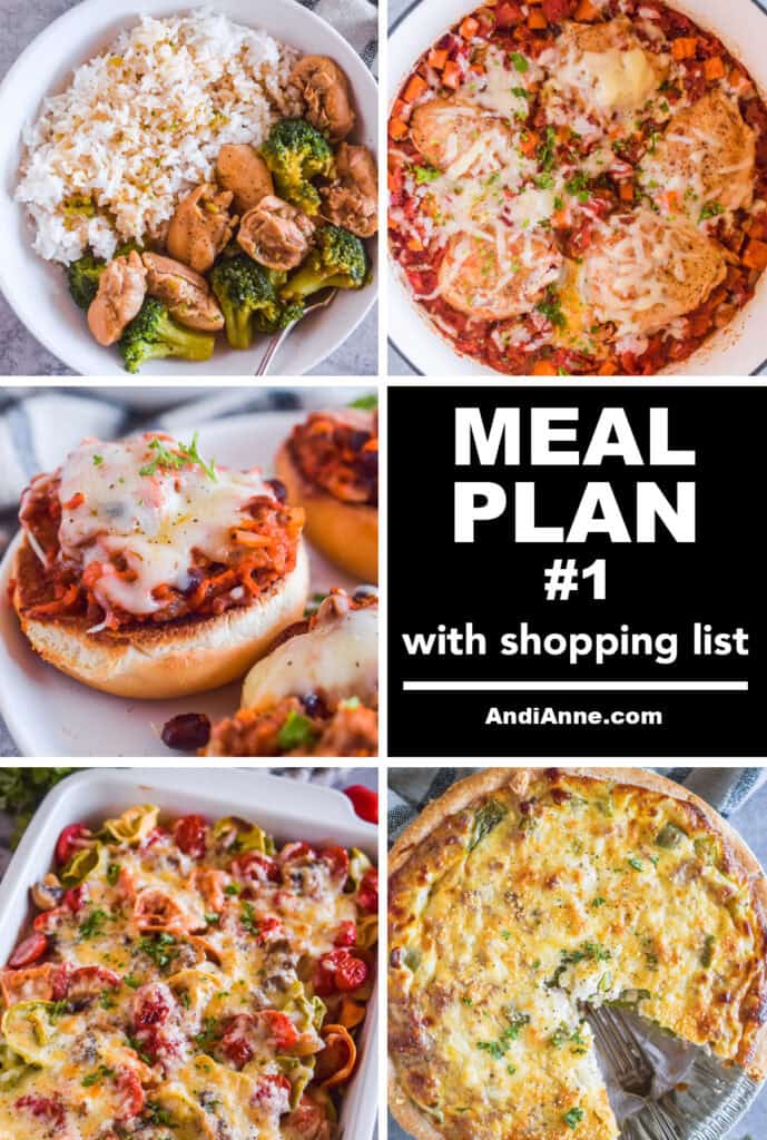 MEAL PLAN #1: Five Easy Weeknight Meals - AndiAnne